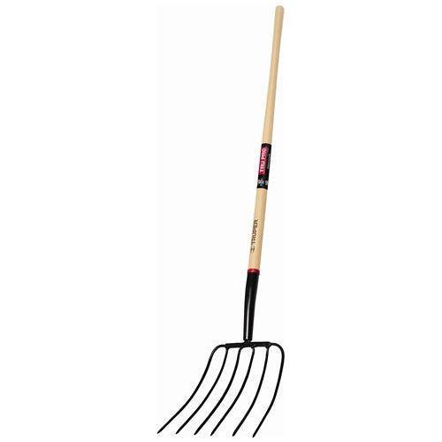 TR30317 Truper 6 Oval Tine Pitch/Manure Fork with 54" Handle - 12-3/4 ...